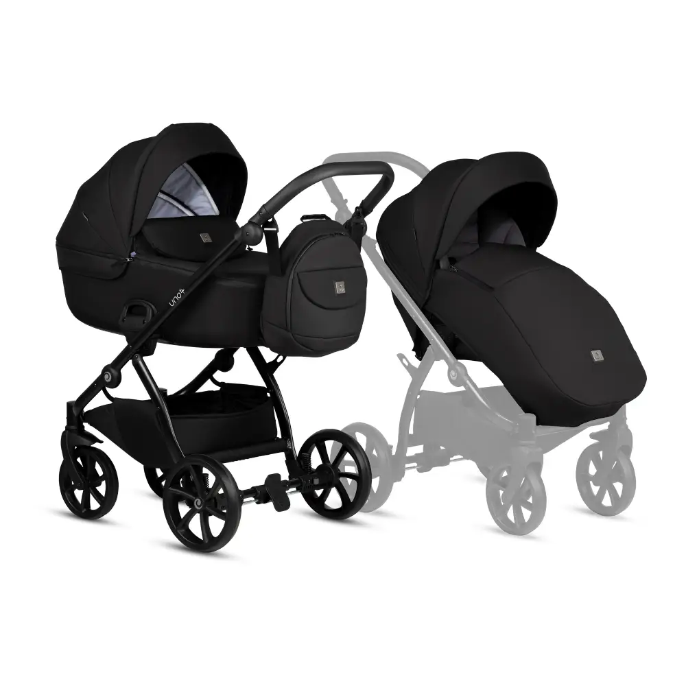 Bērnu rati 2in1 Uno 5 Plus Essential 100 Charcoal
